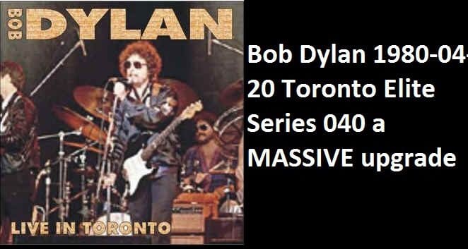 April 20 1980 - Bob Dylan Toronto Elite Series Toronto - NSF News