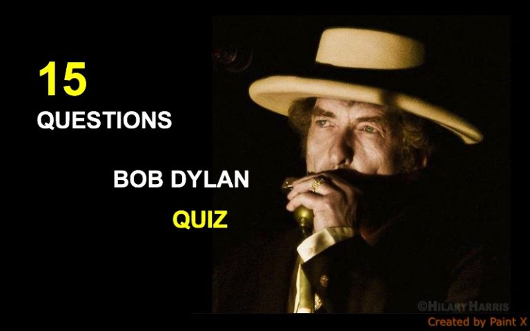 Bob Dylan Quiz - 3 (12 Questions) - NSF News and Magazine