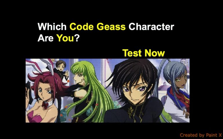 Which Code Geass Character Are You? Quiz - NSF Tech