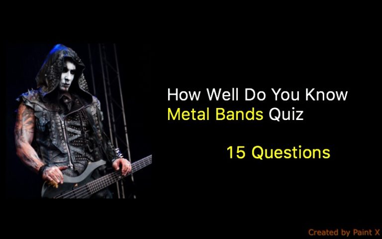 Metal Bands Trivia Quiz - NSF Tech
