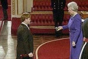 February 24, 1998 - England's Queen Elizabeth II knighted Elton John ...