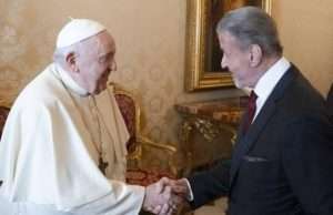 Sylvester Stallone meets Pope Francis: We grew up with your movies ...