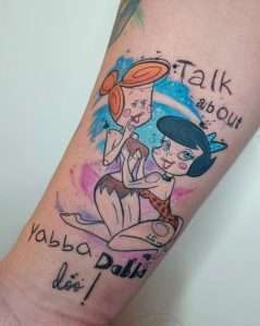 Unlock Your Nostalgia: The Best Flintstones Tattoo Designs and Ideas ...