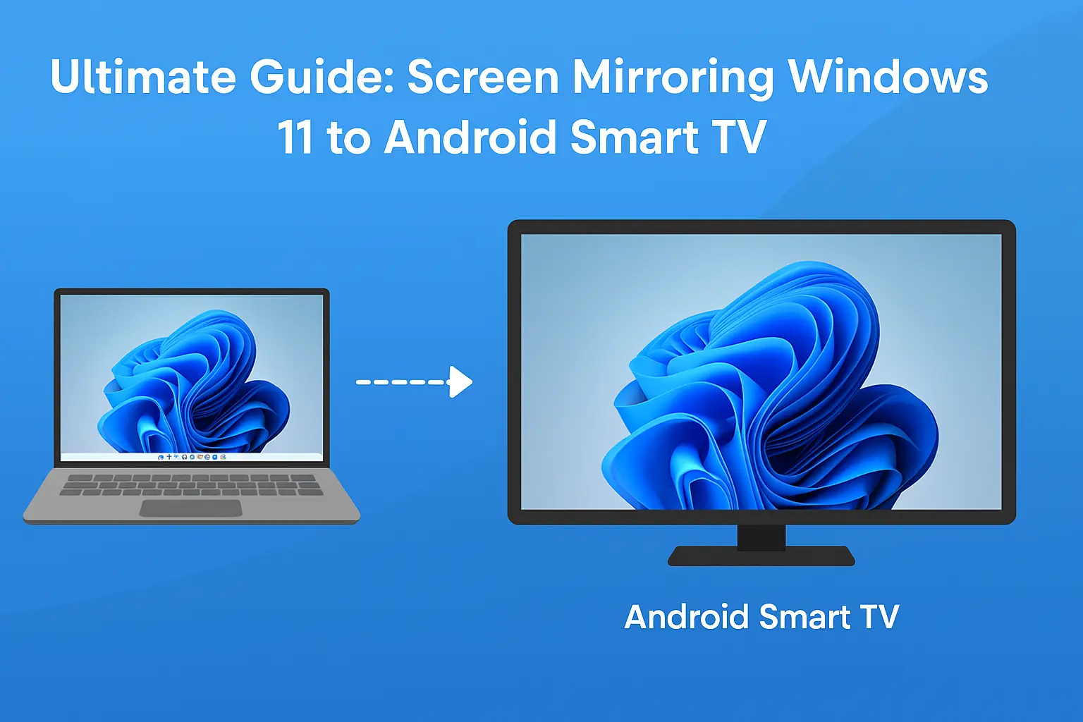 Screen Mirroring Windows 11 to Android Smart TV