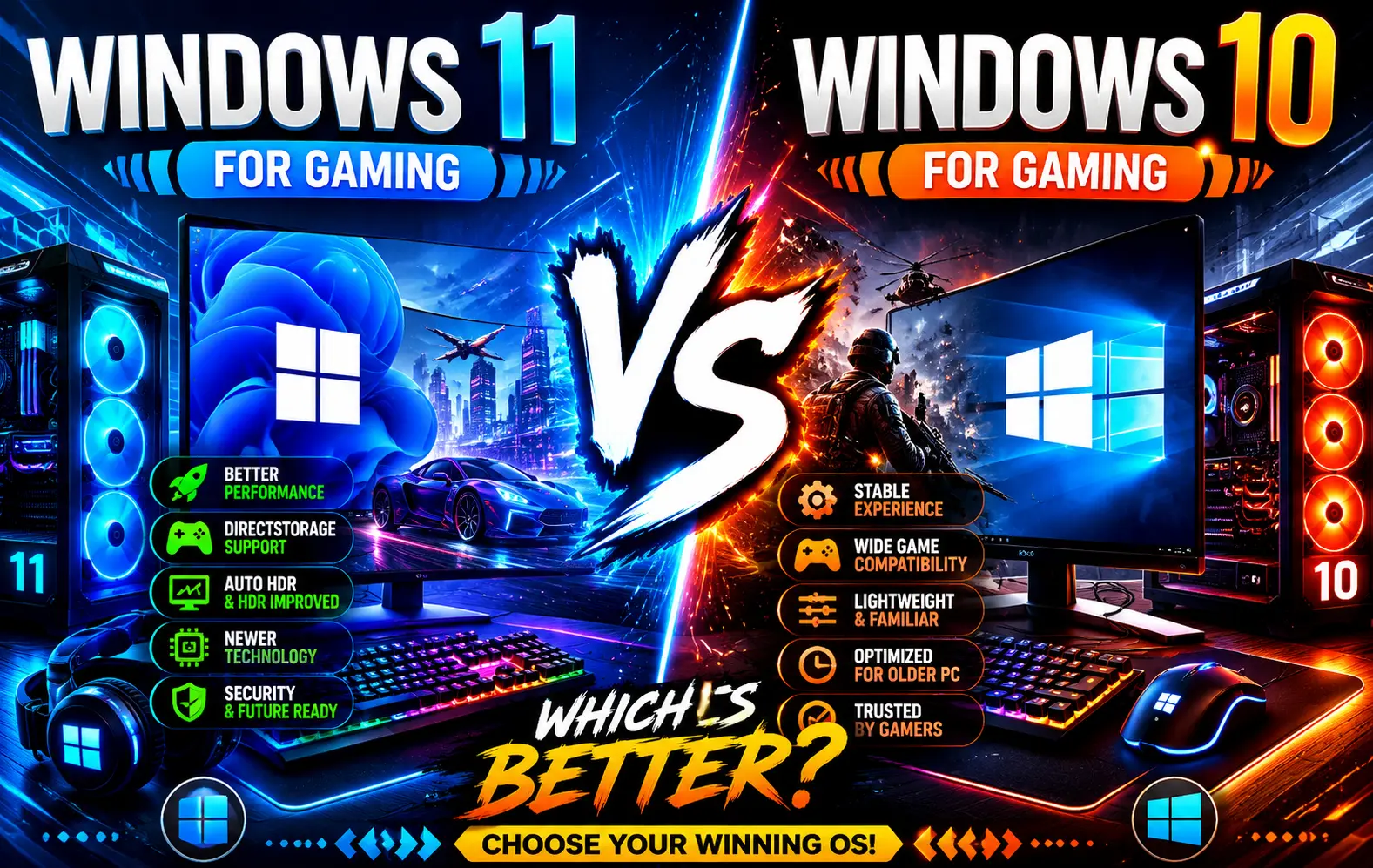 Windows 11 vs Windows 10 for Gaming: Is It Worth Upgrading?