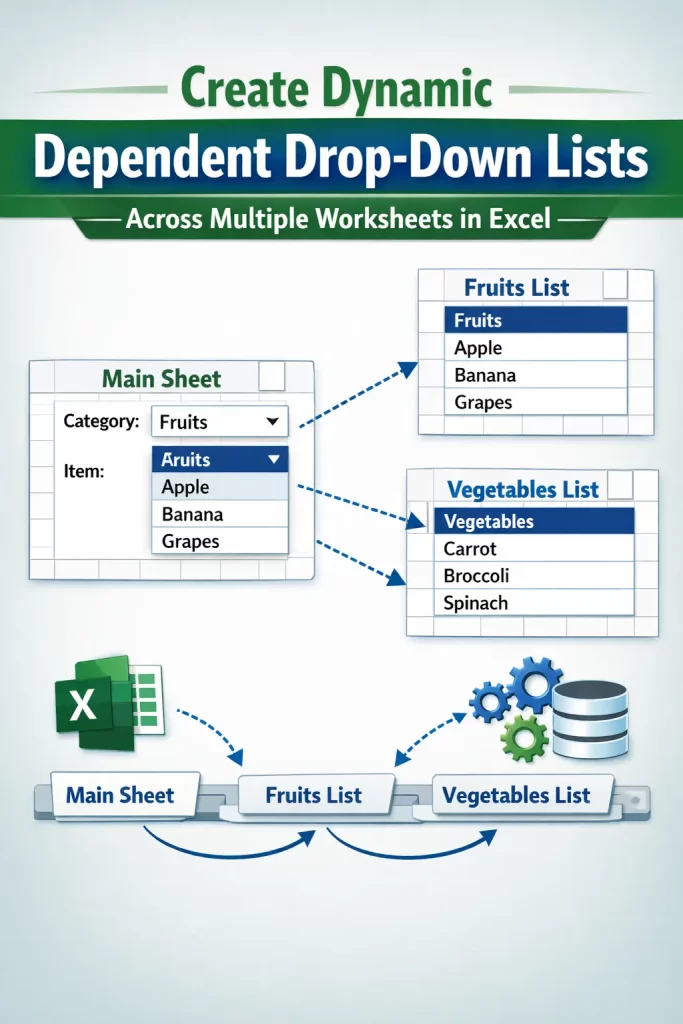 Dependent Drop-Down Lists Across Excel Worksheets